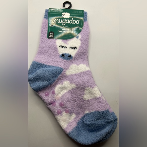 Snugadoo | Accessories | 52 Kids Cozy Purple Unicorn Socks With ...